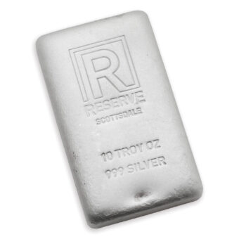 Scottsdale RESERVE 10 oz Silver Bar - GSI Exchange